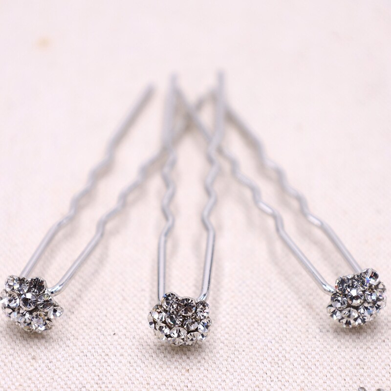 Rhinestone Hair Pins - Etsy