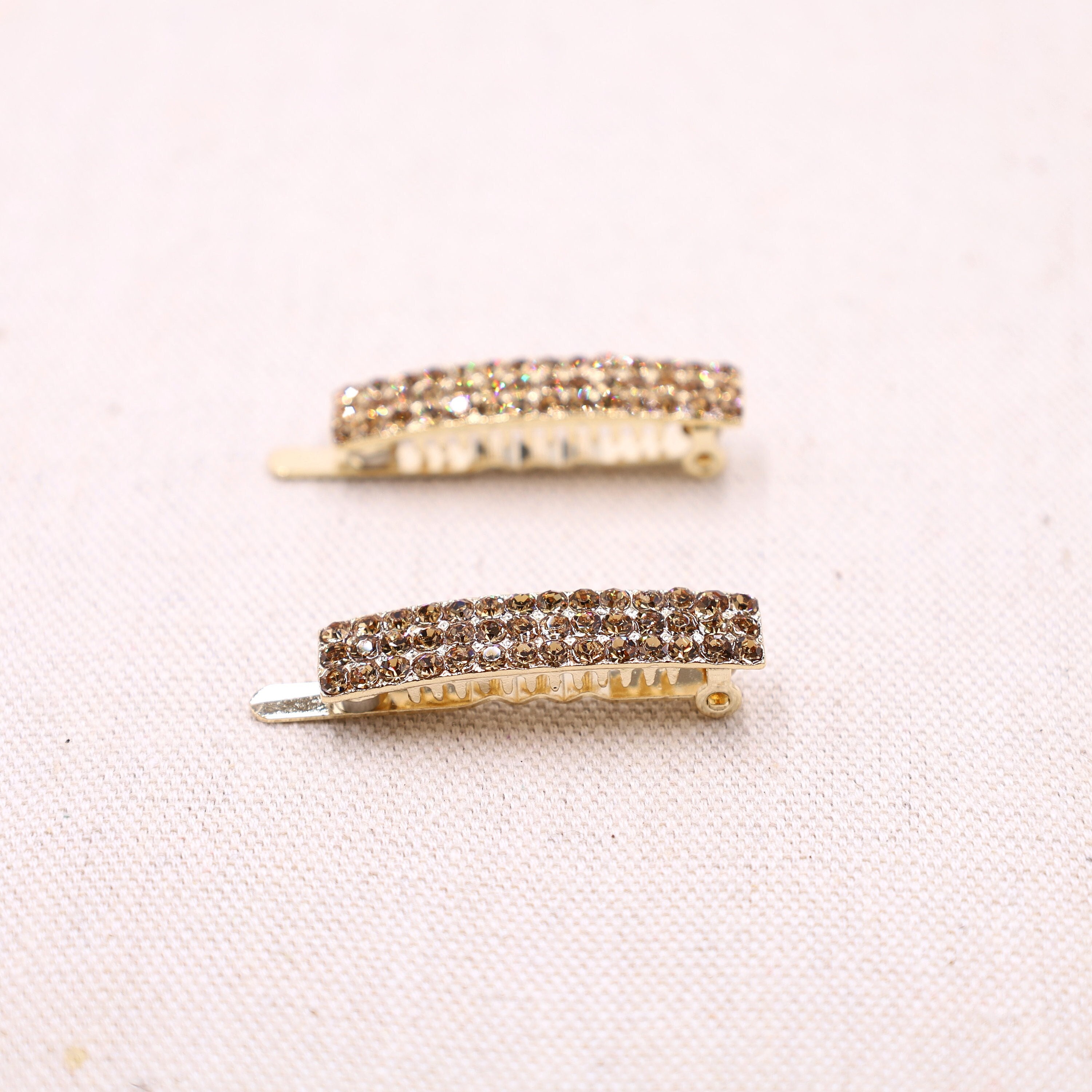 Sparkly Rhinestone Hair Clips for Fine Thin Hair, Magnetic Barrettes ...