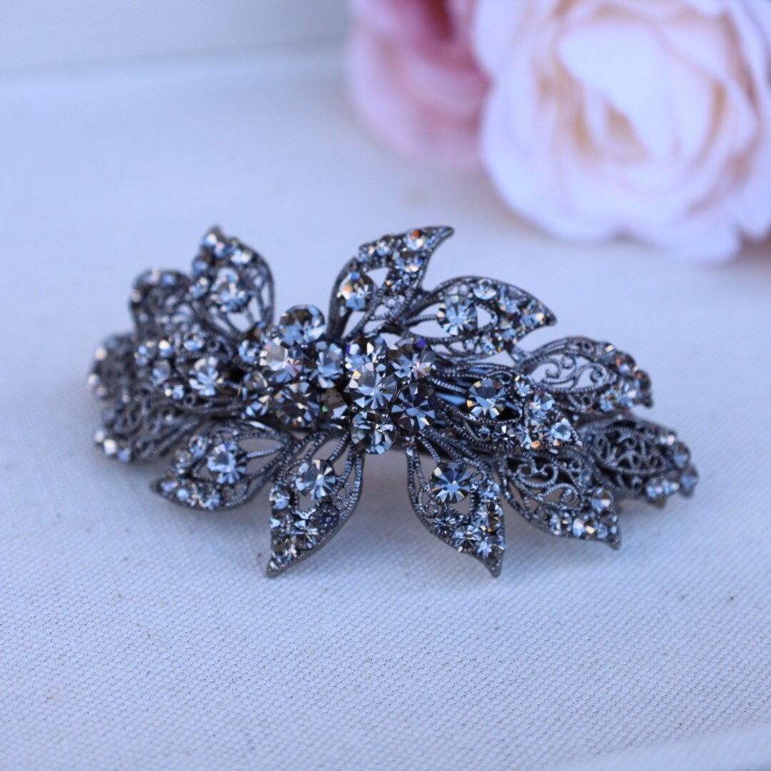 Mother of the Bride Hair Piece Gift From Bride Black Wedding - Etsy