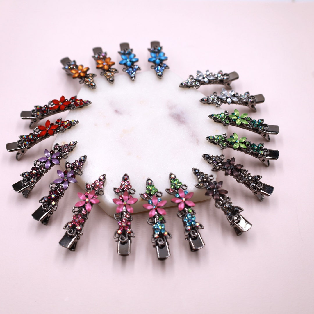 Crystal Flower Alligator Hair Clips: Mother of the Bride Hair ...
