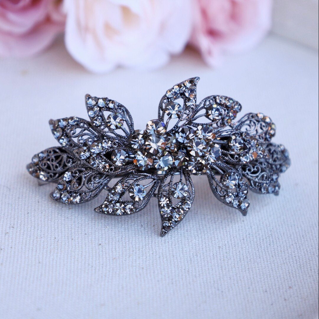 Mother of the Bride Hair Piece Gift From Bride Black Wedding - Etsy