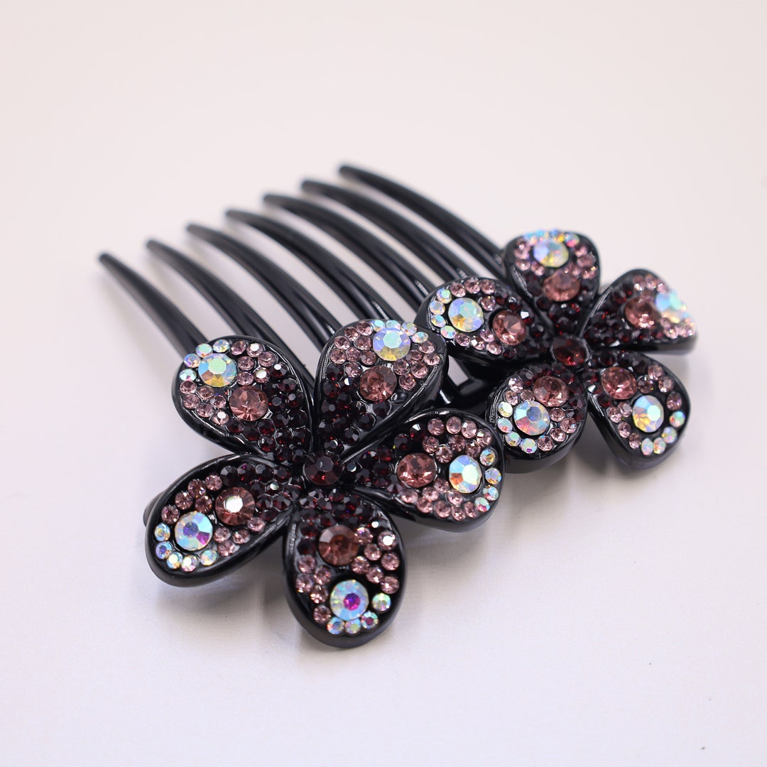 Purple Updo Hair Accessory Women's French Twist Long Leg Comb With ...
