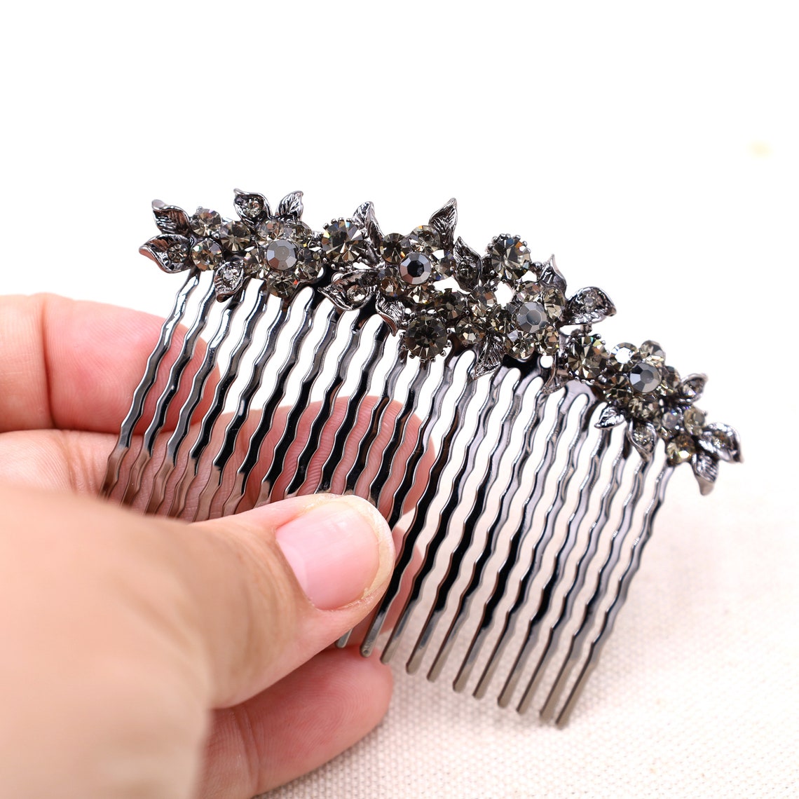 Black Decorative Side Comb Wedding Hair Comb Bridal Black - Etsy