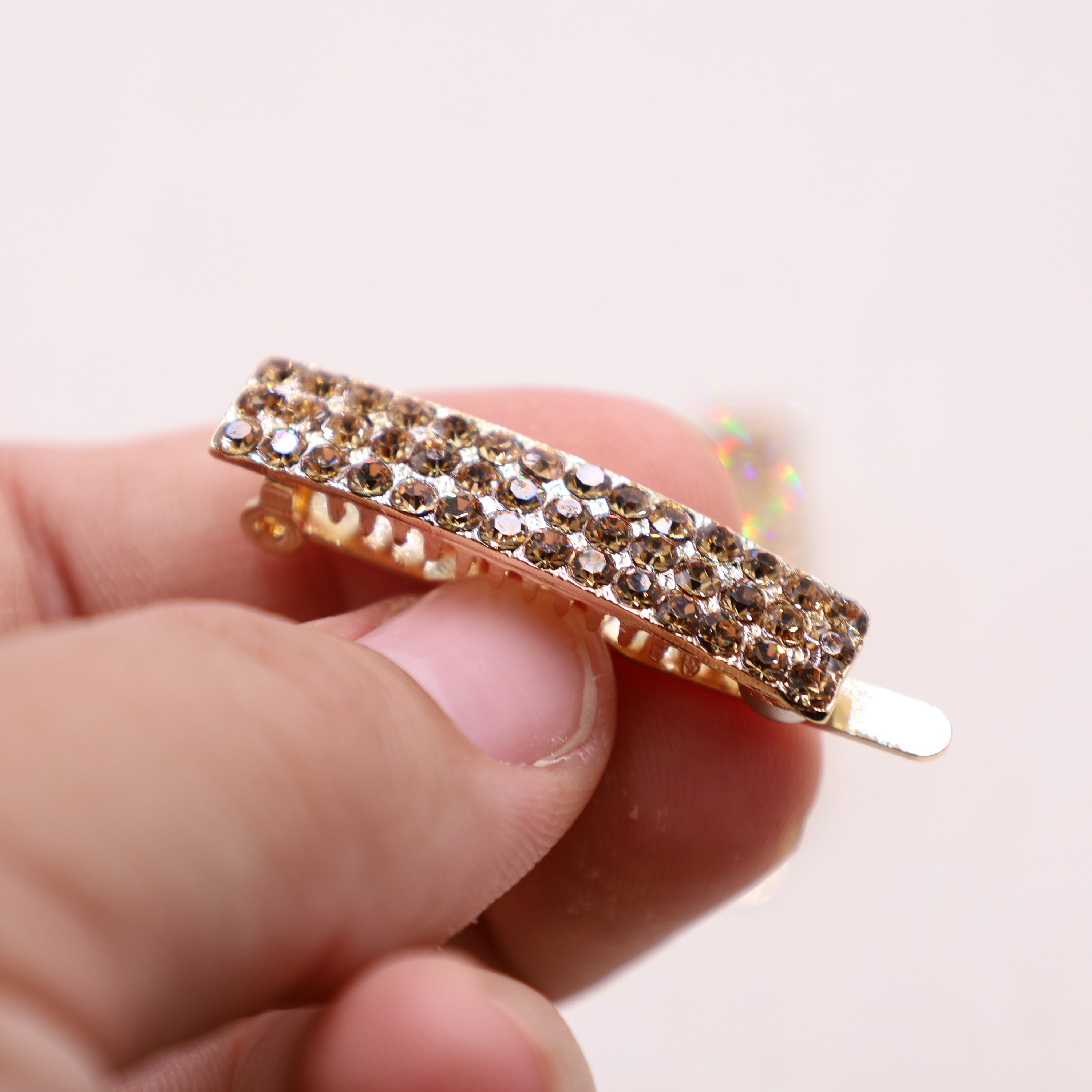 Sparkly Rhinestone Hair Clips for Fine Thin Hair, Magnetic Barrettes ...