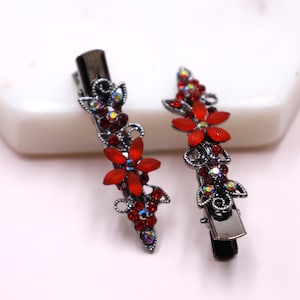 Crystal Flower Alligator Hair Clips: Mother of the Bride Hair ...