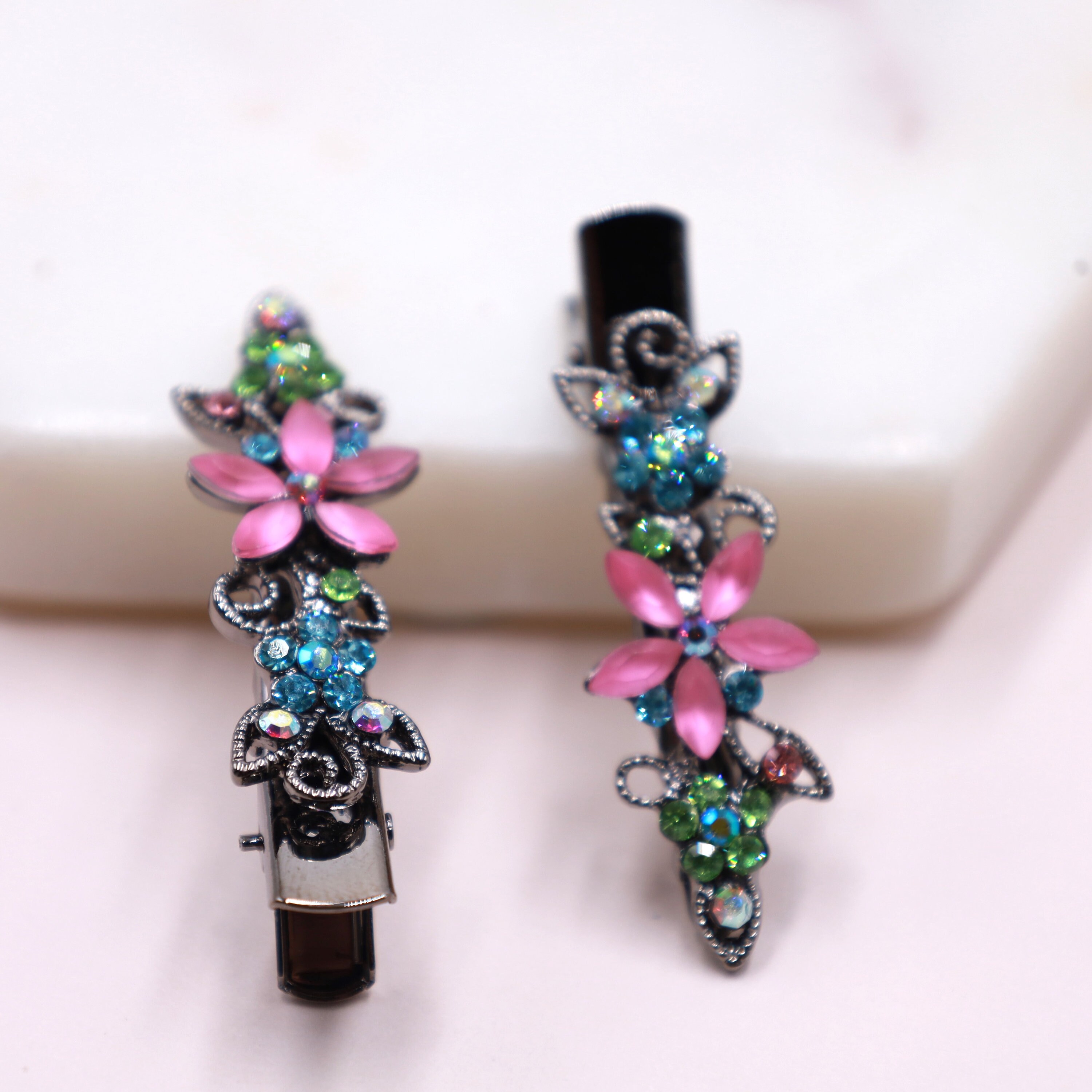 Crystal Flower Alligator Hair Clips: Mother of the Bride Hair ...