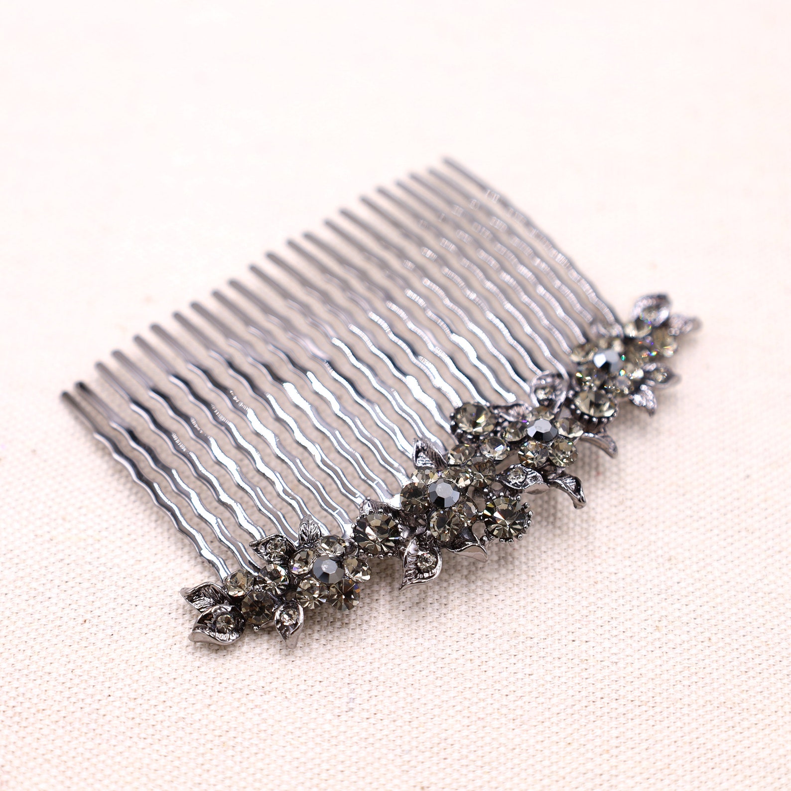 Black Decorative Side Comb Wedding Hair Comb Bridal Black - Etsy