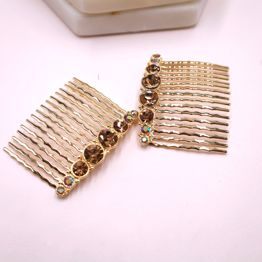 Bridal Gold Hair Comb Simple and Modern Wedding Hair Accessories ...