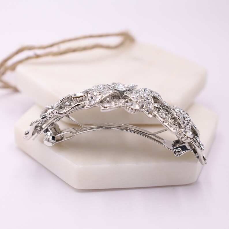 Crystal Barrette Hair Piece Bridal Barrette Swarovski | Etsy