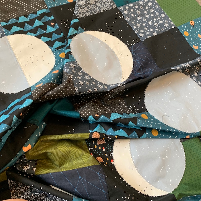 Lunar Phases Quilt Pattern - Etsy