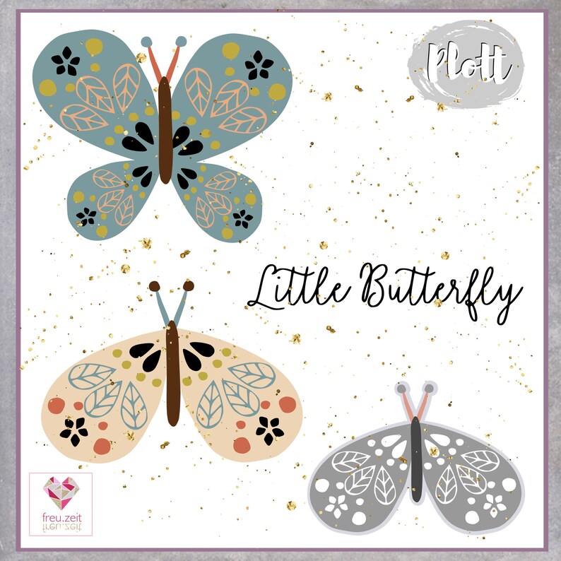 Plotter File SVG. DXF Little Butterfly - Etsy