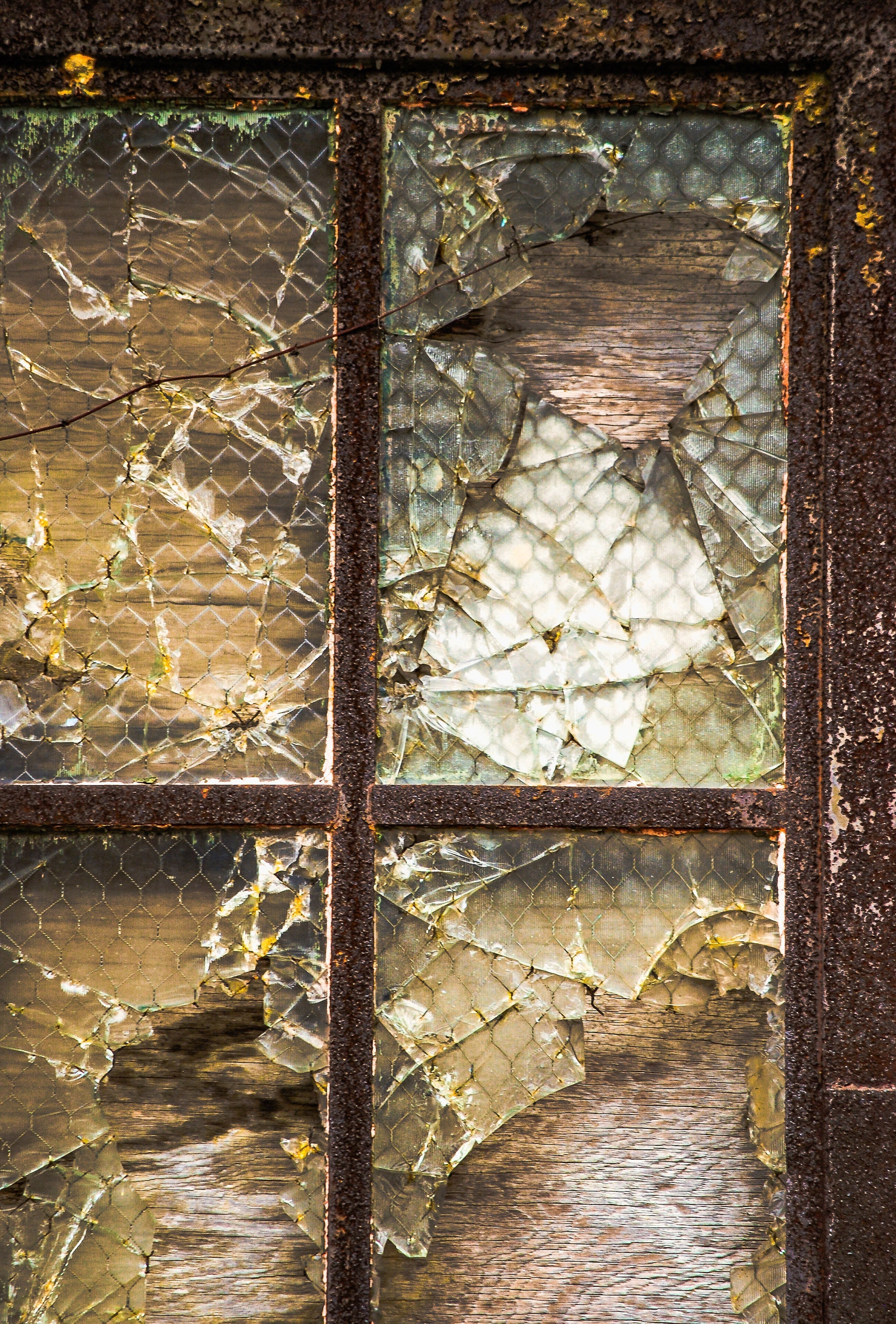 Photo Art Shattered Broken Glass Rustic Color Print - Etsy