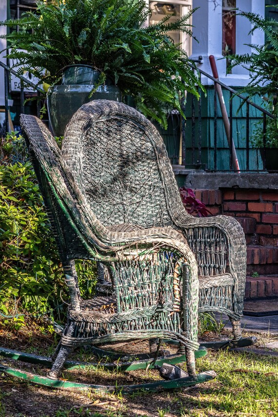 Photo Art Still Life Wicker Chair Color Print - Etsy