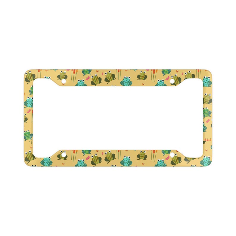 Vintage Style Frog License Plate Holder A Ribbeting - Etsy