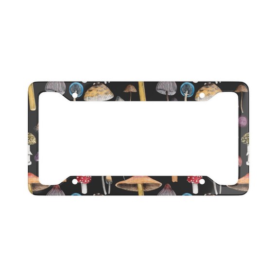 Hand-drawn Forest Plants License Plate Frame Custom Printed - Etsy