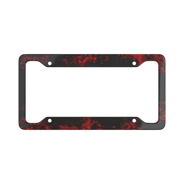 Black and Red License Frame - Etsy