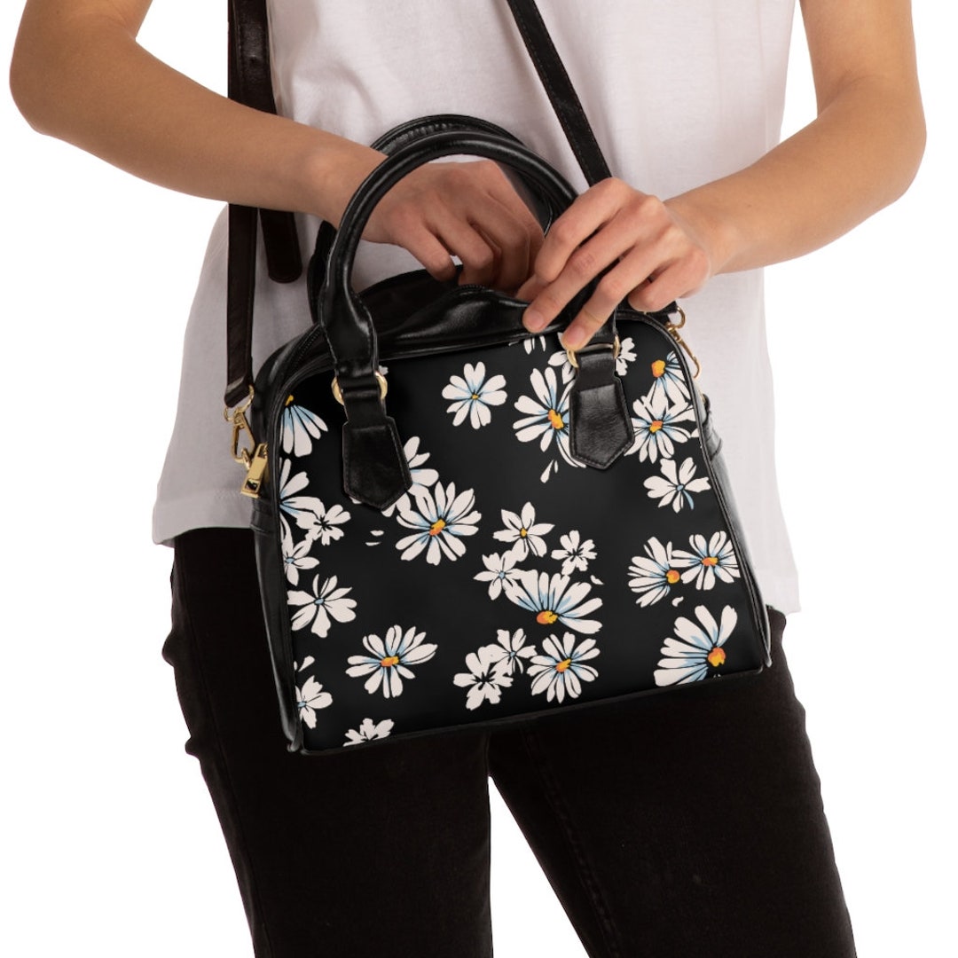 Daisy Flower Print Bag, Daisy Delicate Custom Printed Cute Shoulder ...