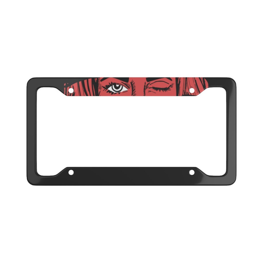 Japanese License Plate Frame Japanese Manga Face License - Etsy