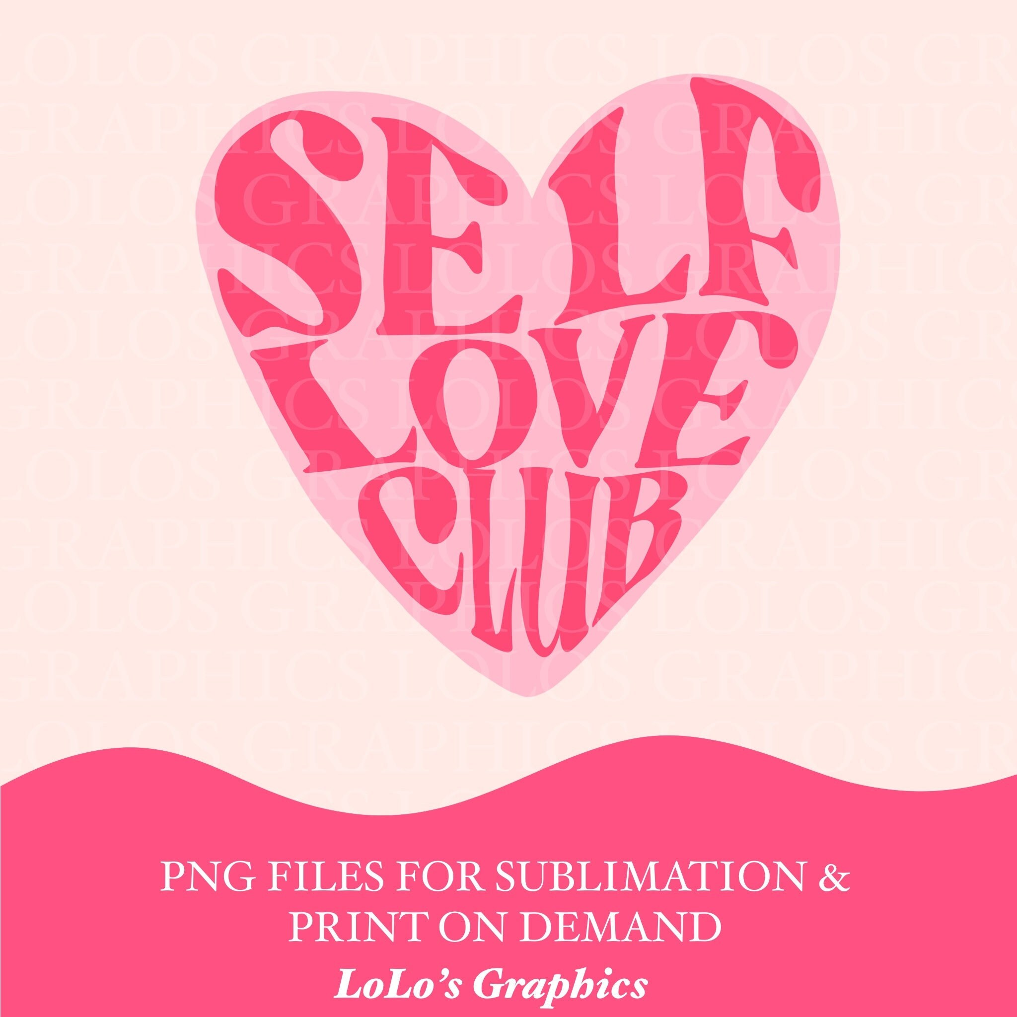 Self Love Club Heart Shape PNG Heart Shape Quote PNG Retro Quote Retro ...