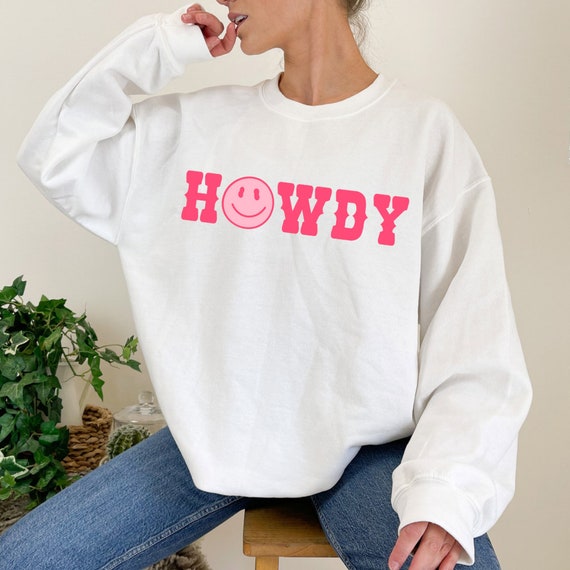 Howdy Smiley PNG Howdy Preppy PNG Trendy Hoodie Design | Etsy