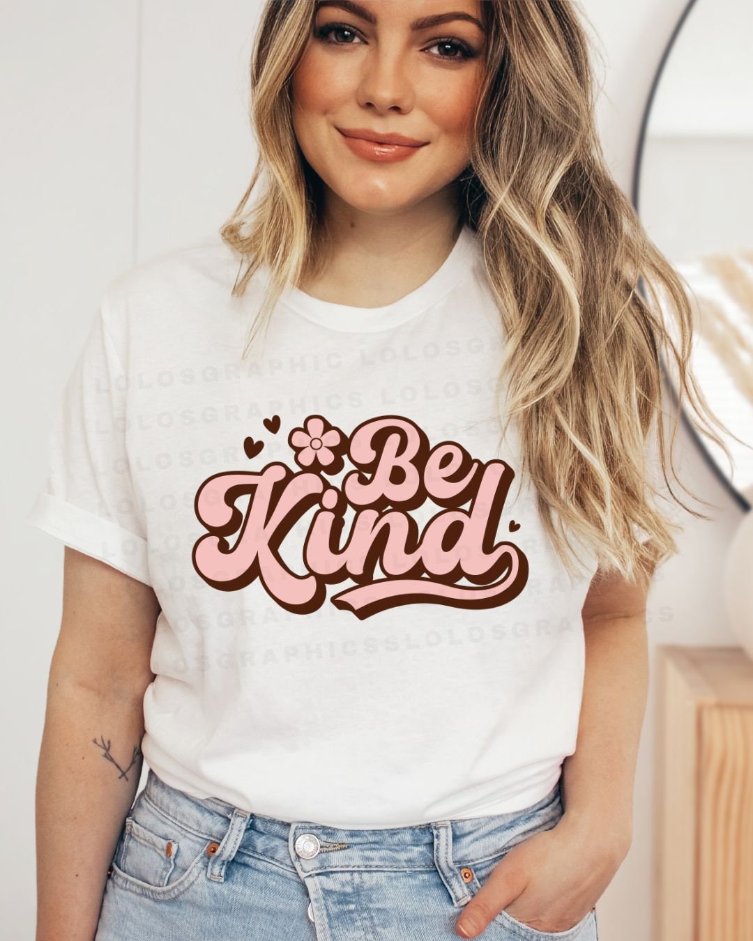 Be Kind Retro PNG Graphic Retro Positivity Sublimation Design Retro ...