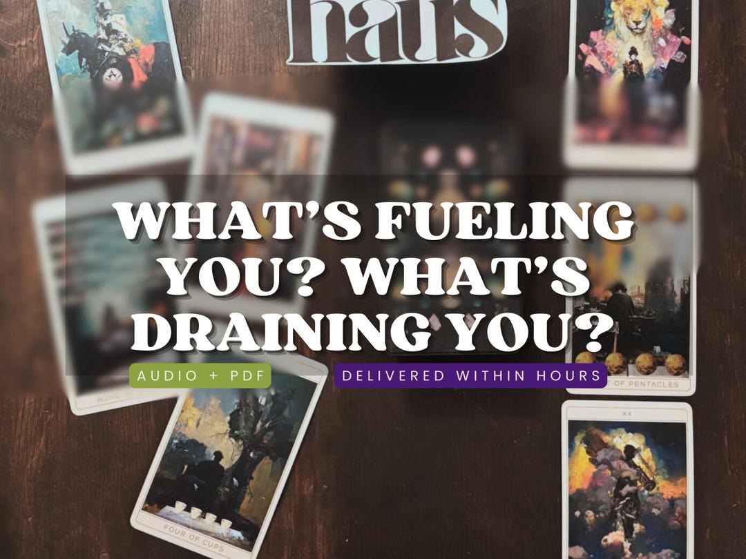 Audio Tarot Reading: Energy Audit - What Fuels & Drains You - Etsy