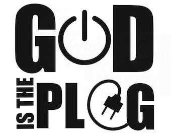 God is the Plug Svg - Etsy