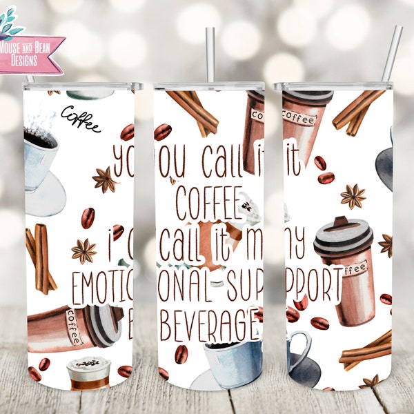 Emotional Support Beverage Tumbler - Etsy