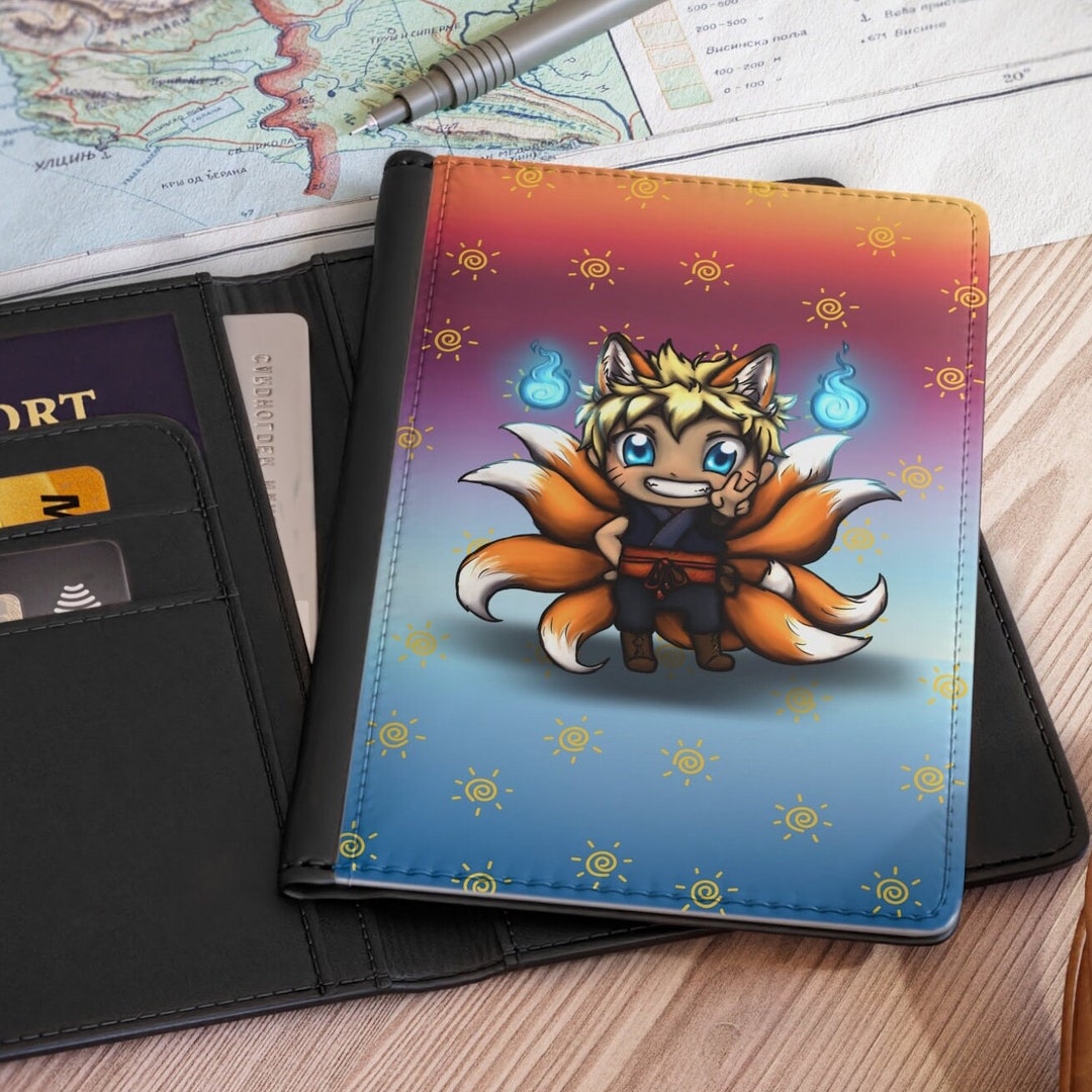 Anime Chibi Character Passport Cover Whimsy Aesthetic Lover Gift Travel ...