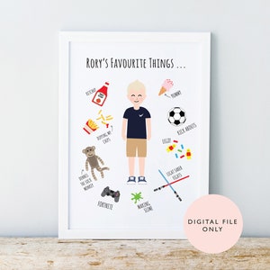 Favourite Things Digital Print/ Custom Portrait/ My Favourite Things ...