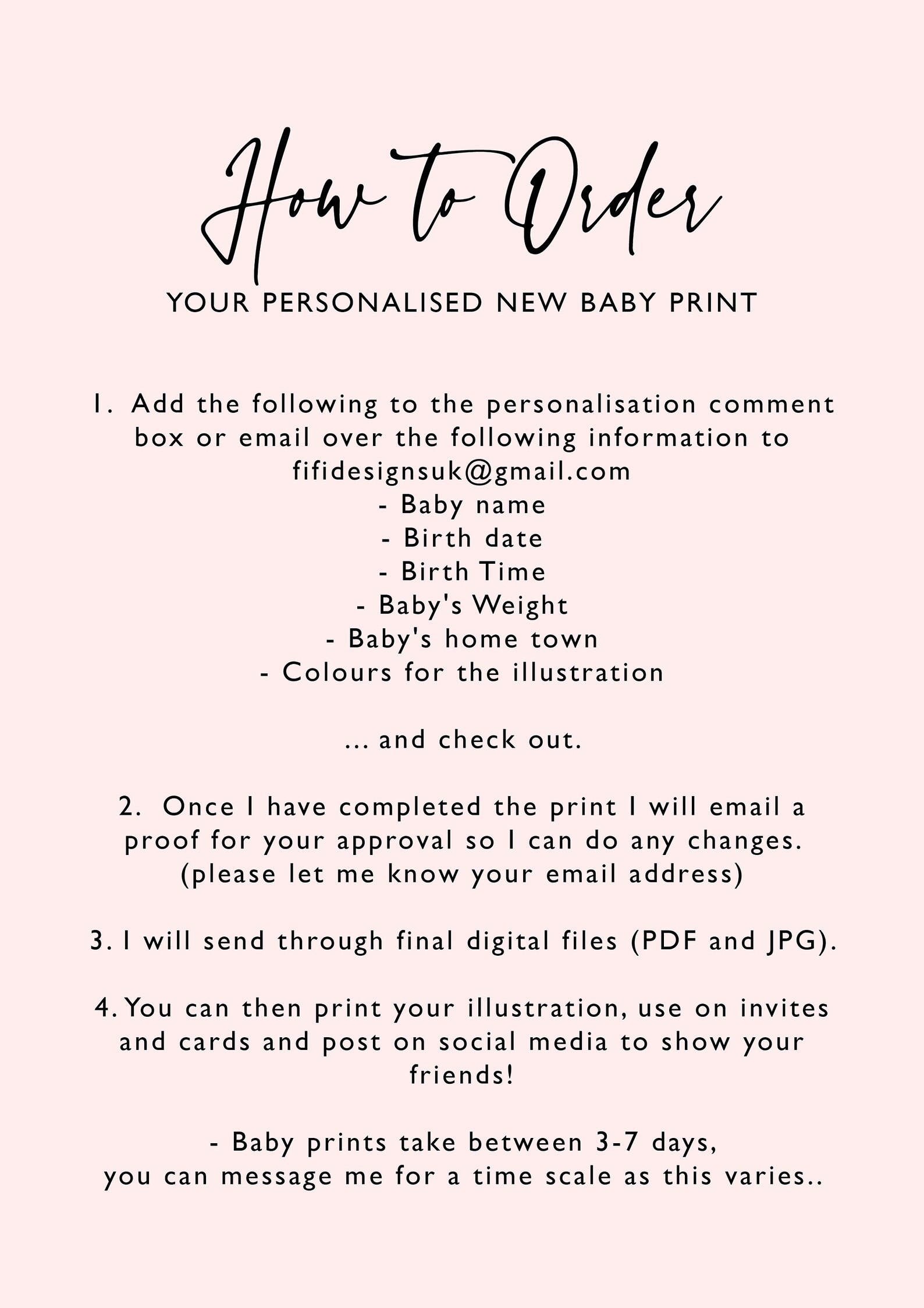 Personalised New Baby Printable New Baby Girl Print Birth - Etsy