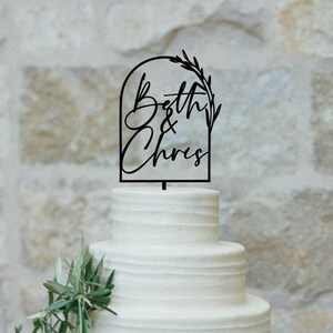 Wedding Arch Cake Topper, Cake Decoration for Wedding, Acrylic Cake ...