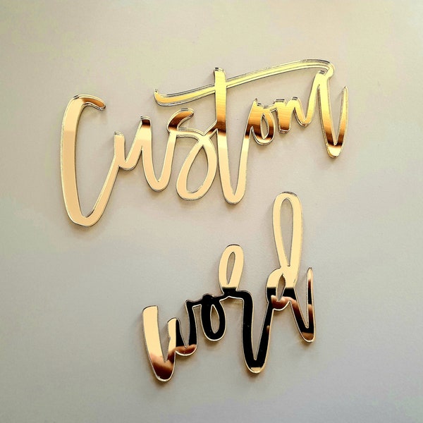 Mirror Letters - Etsy