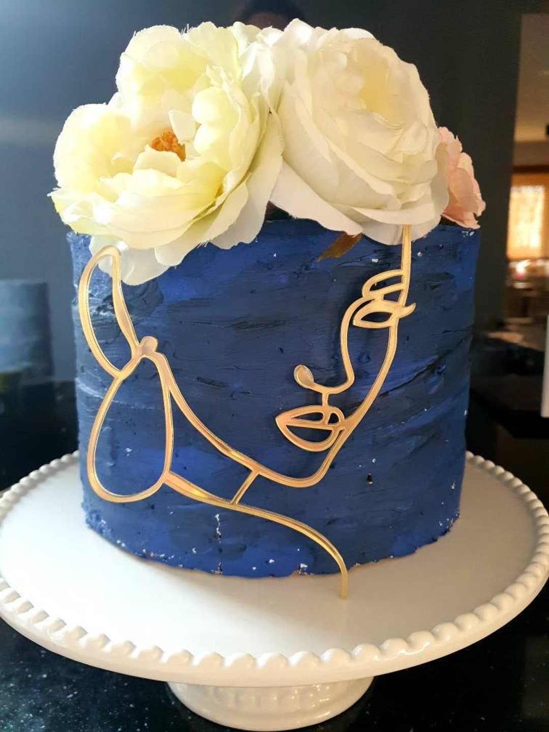 Woman Face Cake Charm Topper Art Face Charm Topper Woman - Etsy