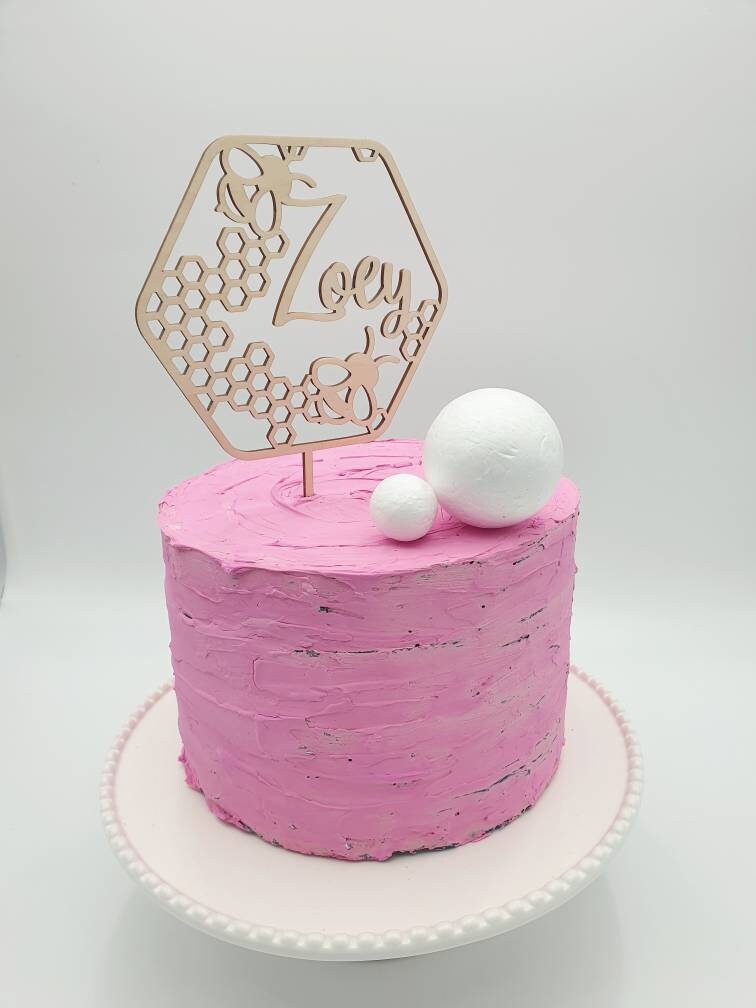 Bee Custom Cake Topper Bee Cake Topper Bumble Bee Birthday - Etsy
