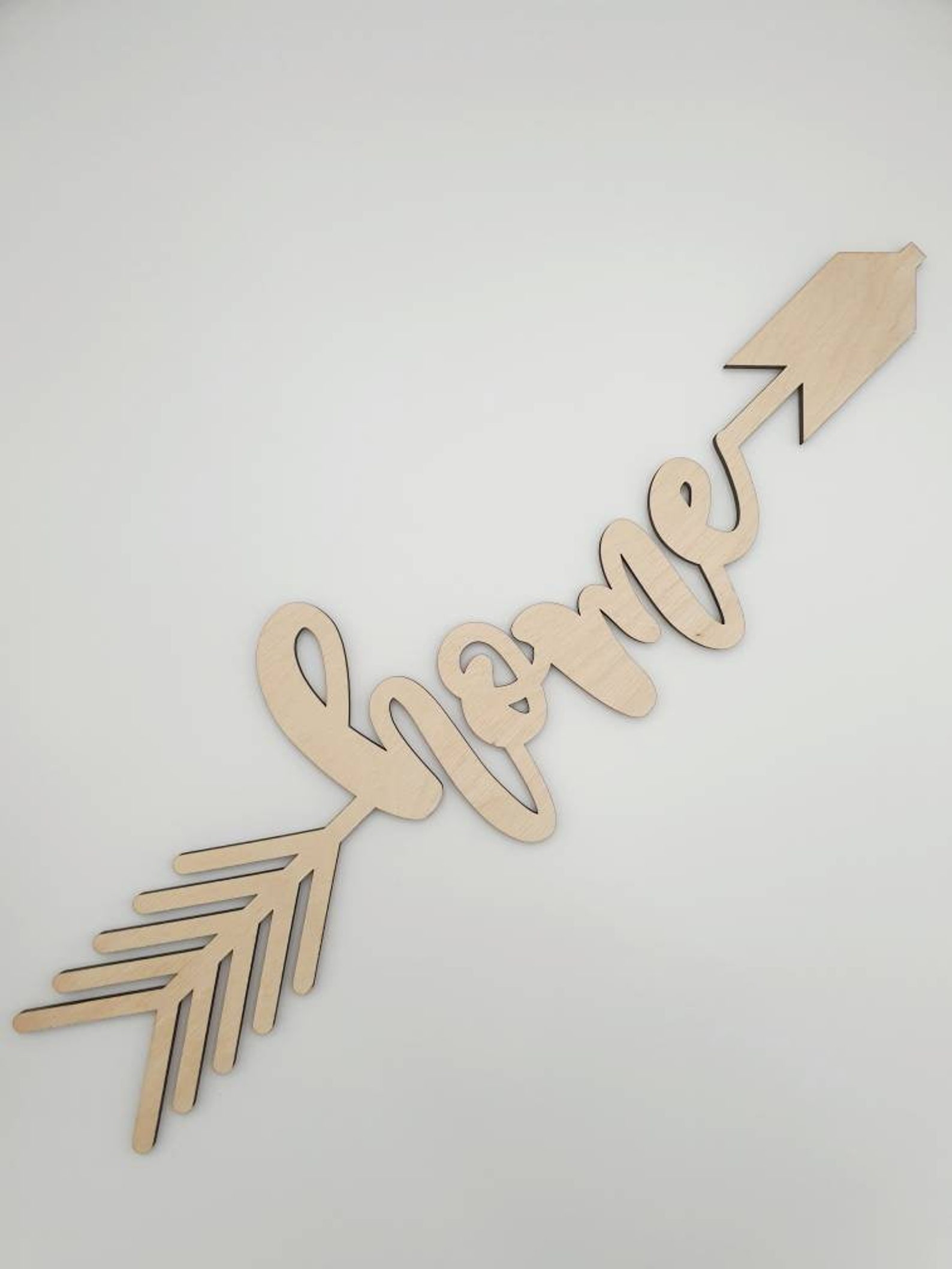 Home Arrow Wood Sign Wood Sign Art Wooden Sign Laser Cut - Etsy