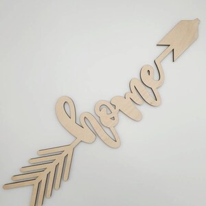 Home Arrow Wood Sign Wood Sign Art, Wooden Sign, Laser Cut Wood, Wood ...