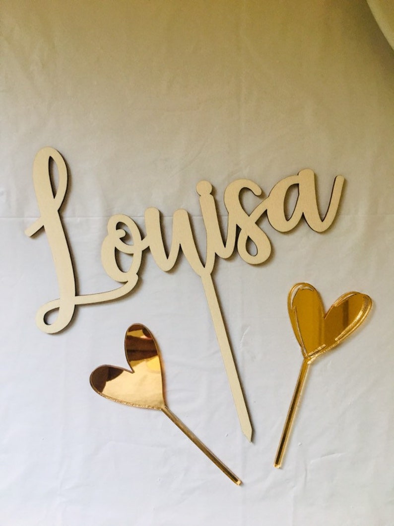 Custom Name Cake Topper Custom Cake Topper Name Cake Topper - Etsy