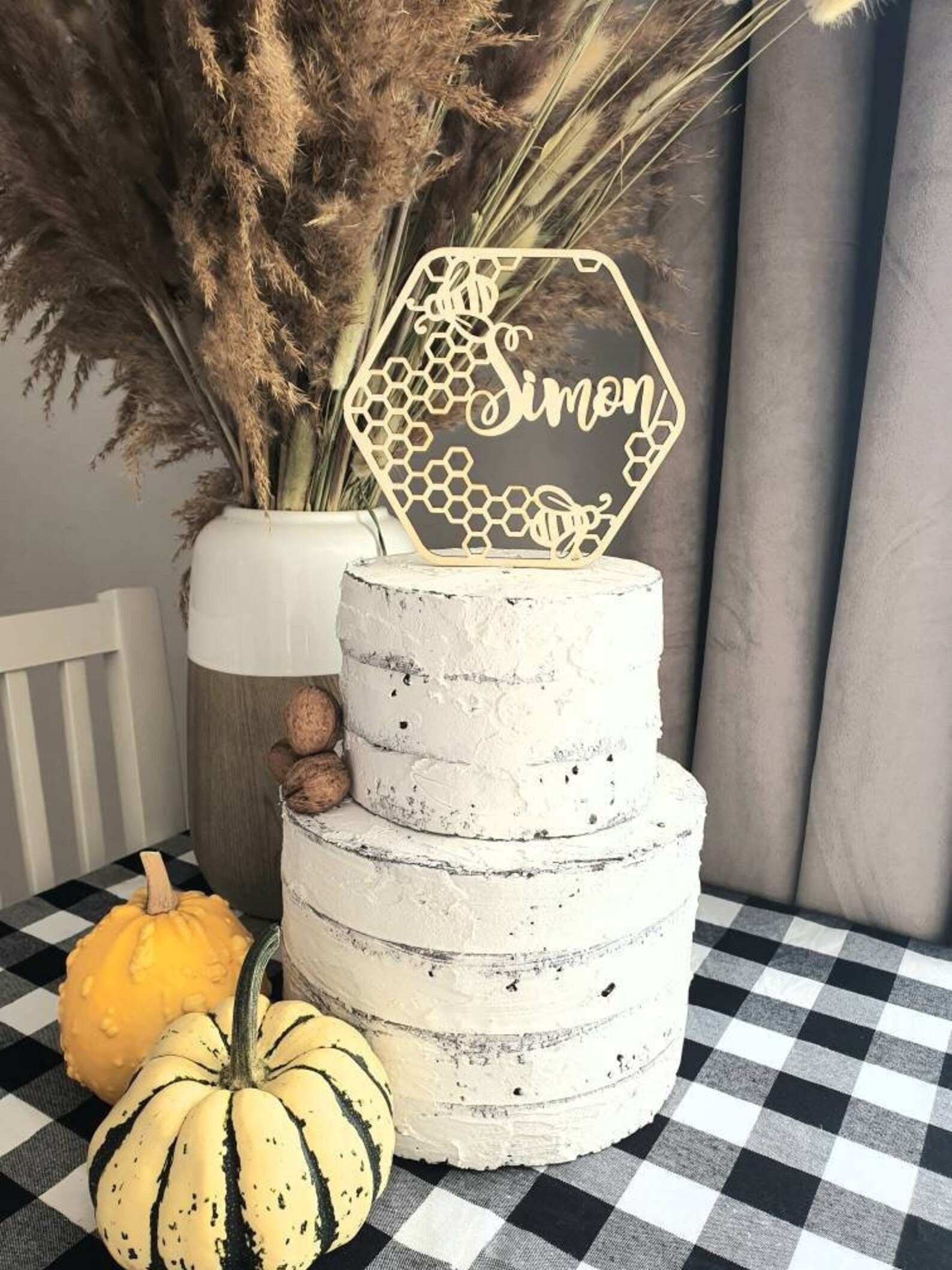 Bee Custom Cake Topper Bee Cake Topper Bumble Bee Birthday - Etsy