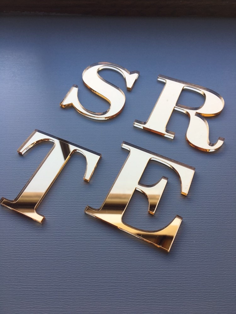 Mirrored Alphabet Letters Freestanding