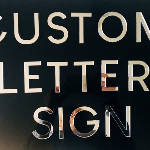 Mirror Letters - Etsy