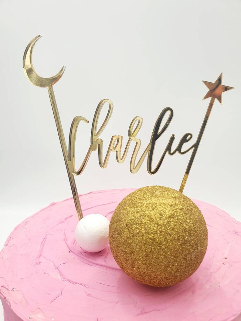 Celestial Birthday Cake Topper Custom First Birthday Cake - Etsy