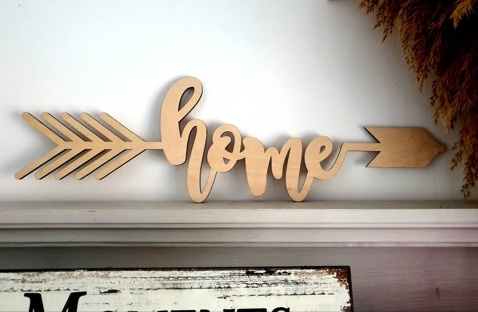 Home Arrow Wood Sign Wood Sign Art Wooden Sign Laser Cut - Etsy