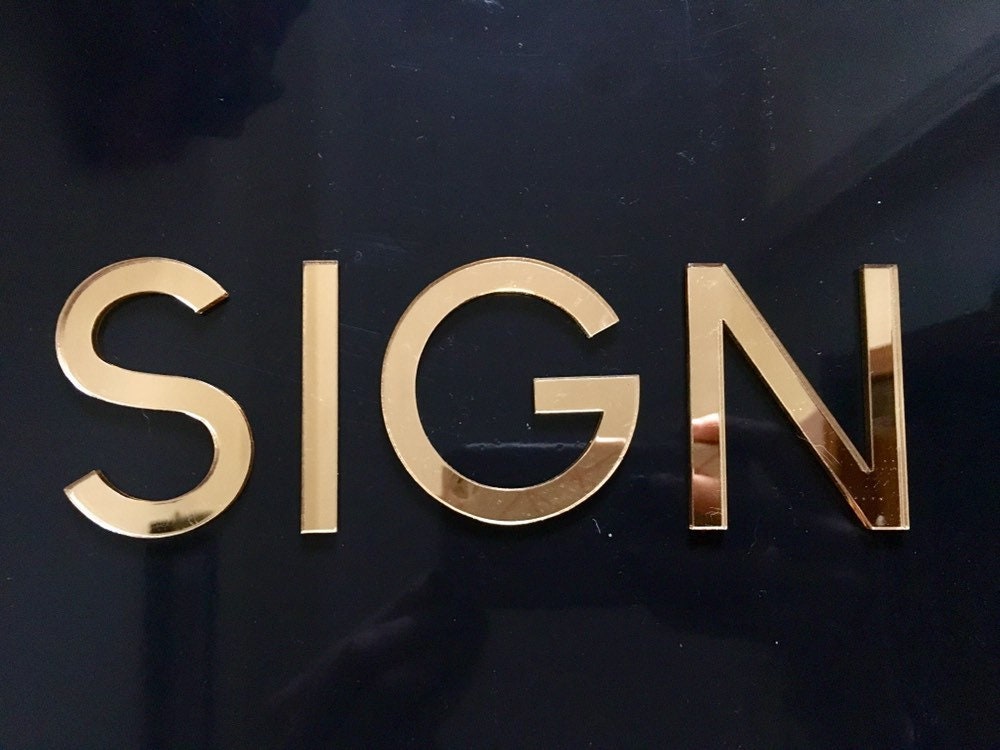 Mirrored Alphabet Letters Freestanding