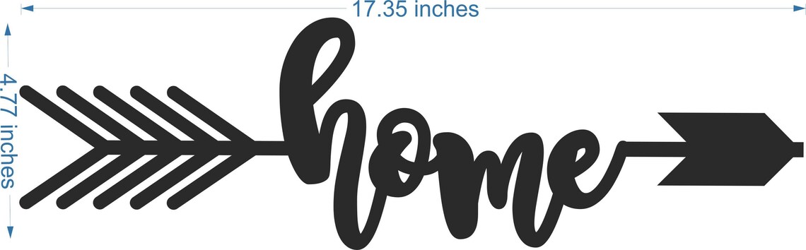 Home Arrow Wood Sign Wood Sign Art Wooden Sign Laser Cut - Etsy