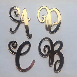 Monogram Mirror Letters,laser Cut Letters,laser Cut Names,acrylic ...
