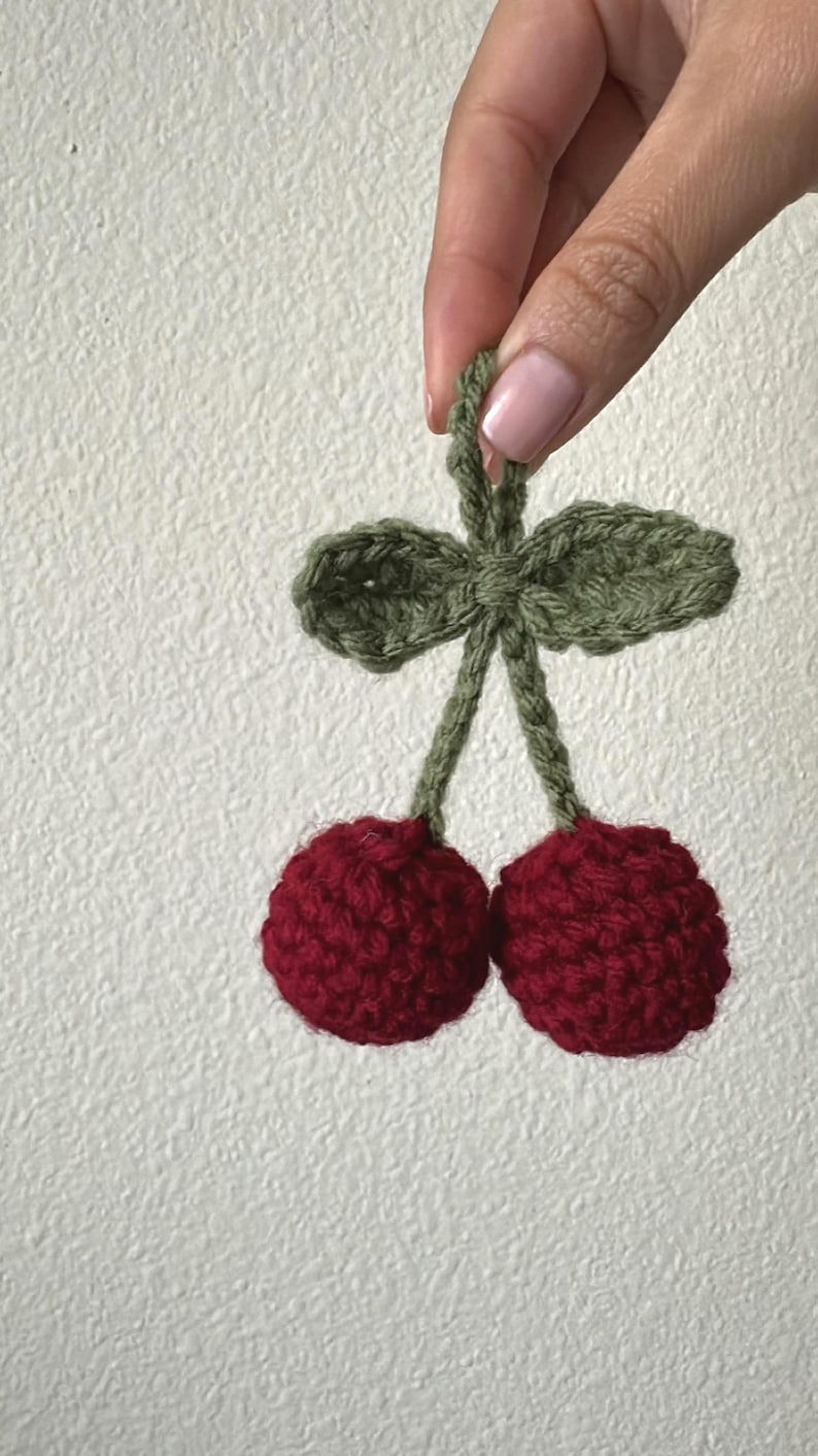 Cherry Purse Chain, Fruit Summer Bag Charm, Women Colorful Handbag ...