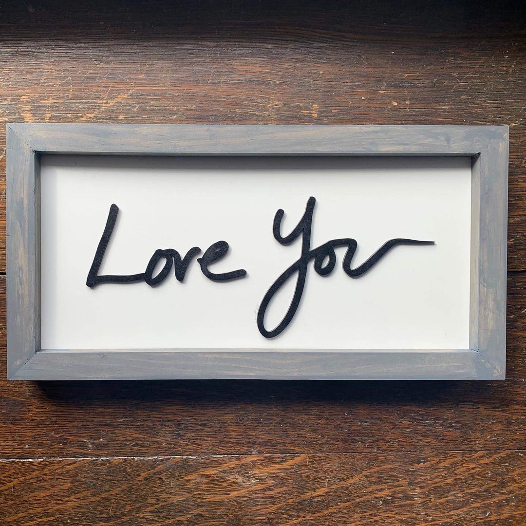 Custom Handwriting Laser Cut 3D Sign - Etsy