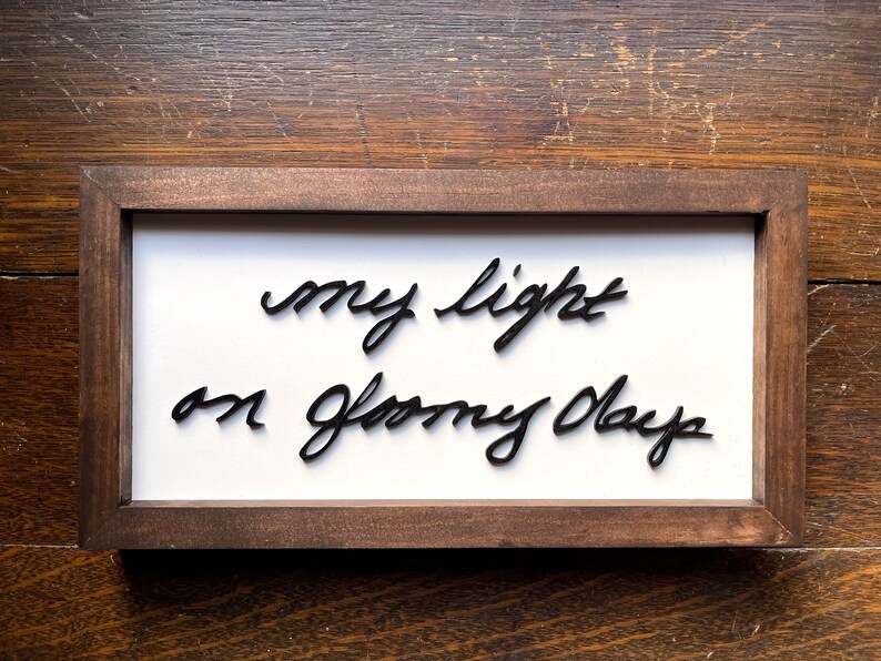 Custom Handwriting Laser Cut 3D Sign - Etsy