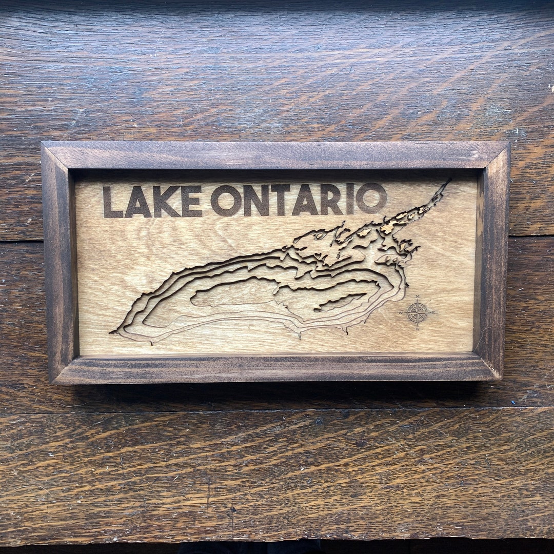 Lake Ontario Laser Cut Topographical Map - Etsy